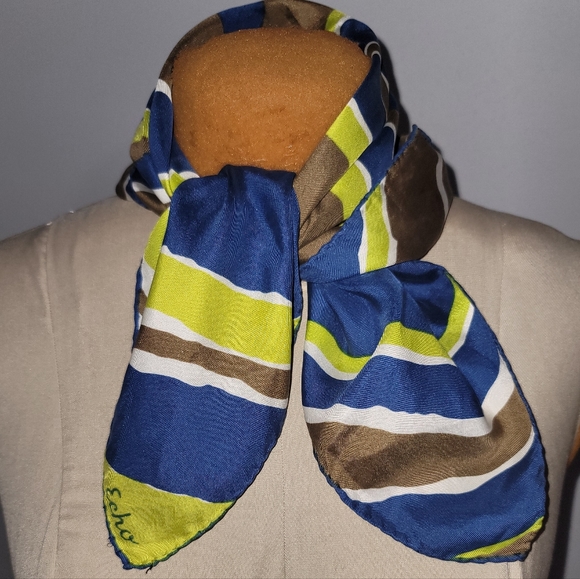 Echo | Accessories | Vintage Echo Silk Scarf | Poshmark
